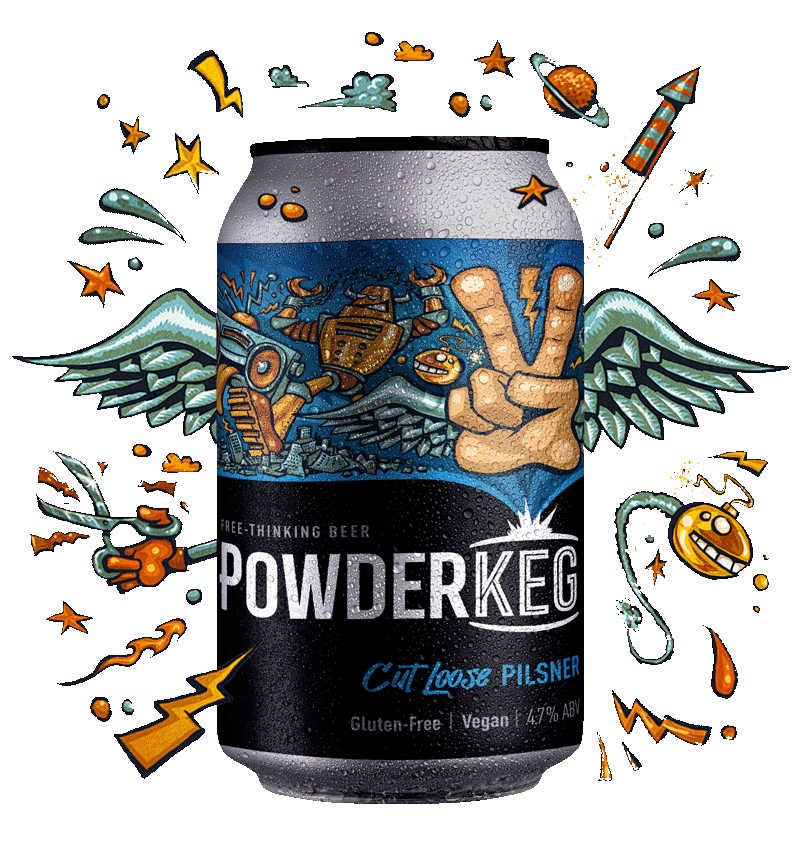 Powderkeg's range of award-winning Devon craft beer