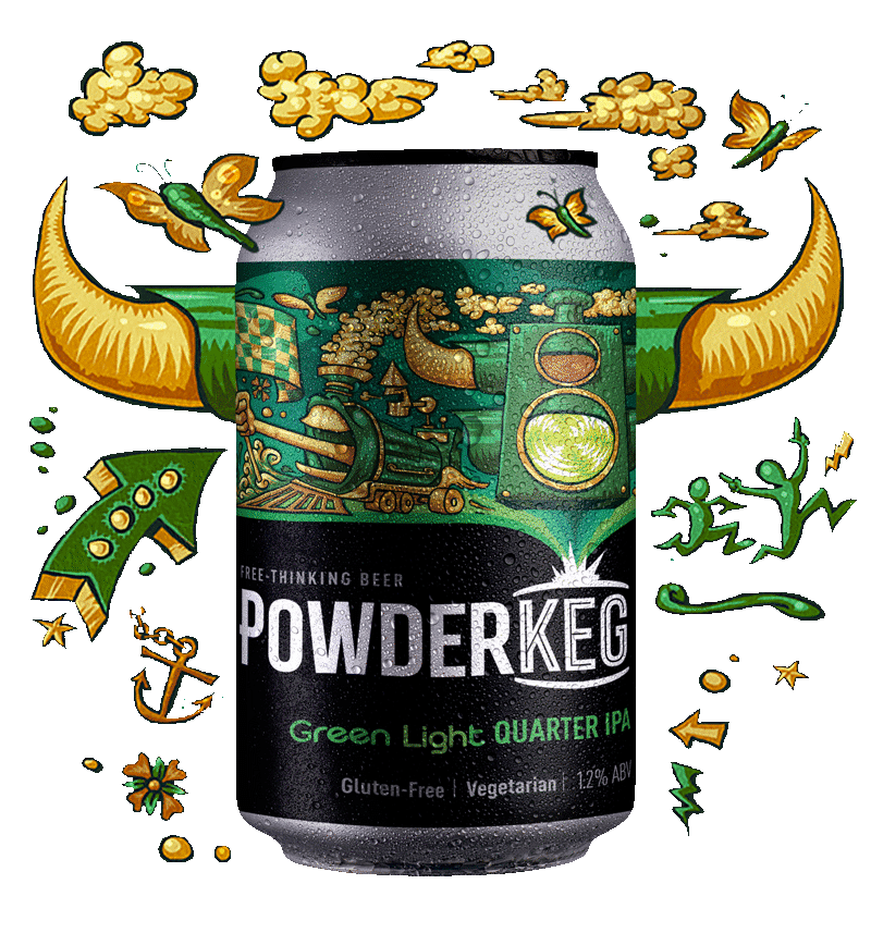 Powderkeg's range of award-winning Devon craft beer